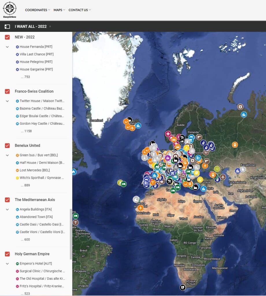 Urbex Map I WANT ALL