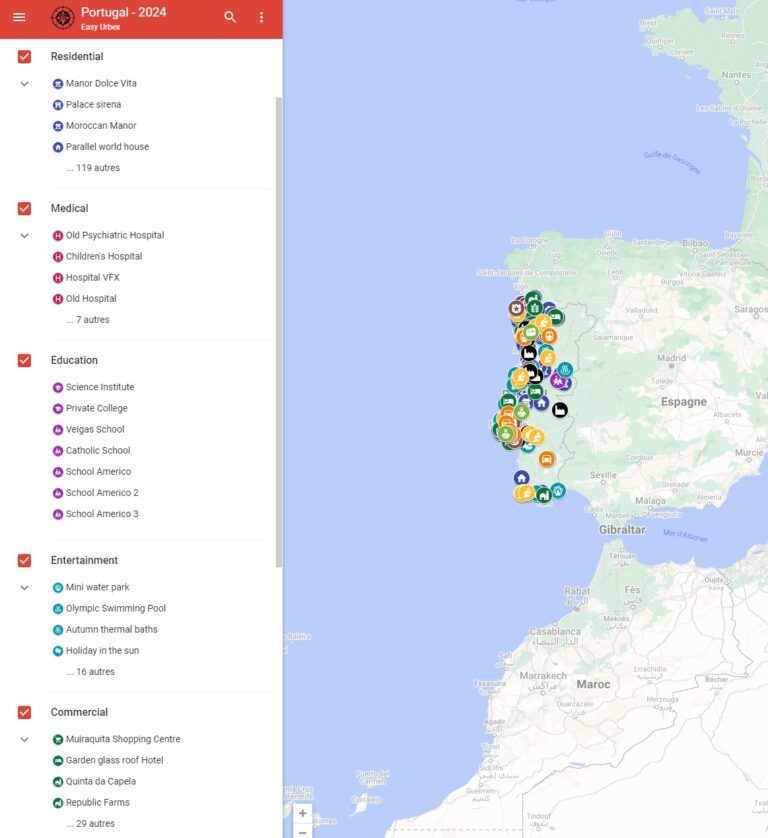 Urbex Map Portugal